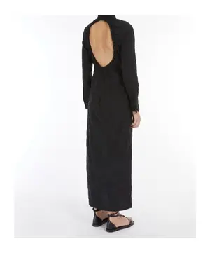 Max Mara Button Detailed Long-sleeved Dress