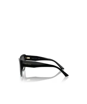 JIMMY CHOO Geometric Frame Sunglasses - Black