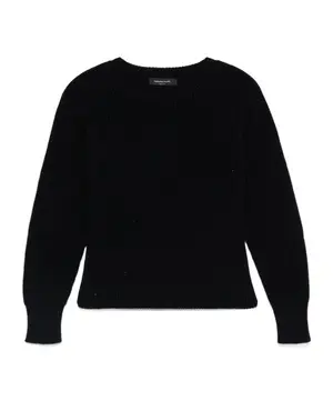 Fabiana Filippi Sequin Embellished Crew Neck Sweater - Black