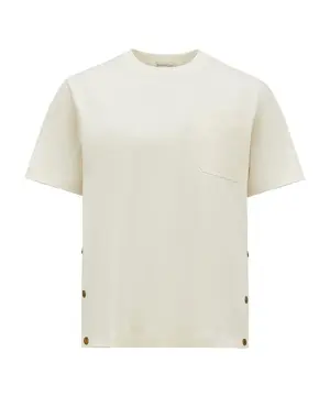 Moncler Logo Patch Crewneck T-shirt - White