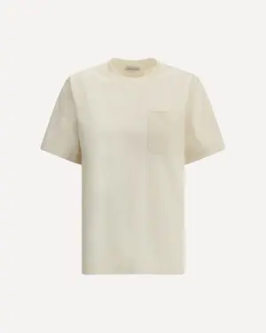 Moncler Logo Patch Crewneck T-shirt - White