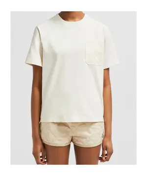 Moncler Logo Patch Crewneck T-shirt - White