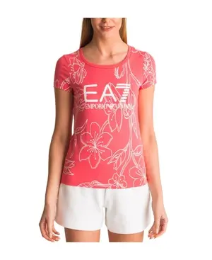 EA7 Floral Logo T-shirt