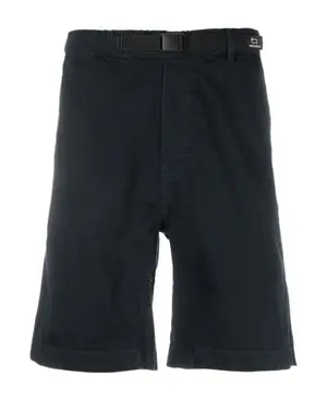 Woolrich Belted Waist Bermuda Shorts - Black