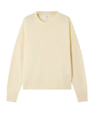 Loulou De Saison Anton Oversized Embroidered Cashmere Sweater - Pastel Yellow