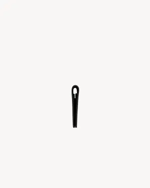 Saint Laurent Tiny Cassandre Credit Card Wallet - Black