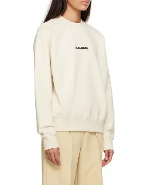 JIL SANDER Logo Printed Crewneck Sweatshirt