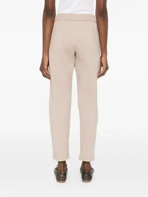 Brunello Cucinelli Track Pants With Drawstring Waist - Nude