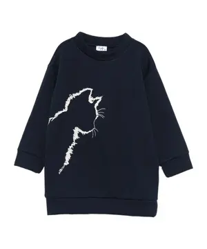 IL GUFO Embroidered Fleece Dress