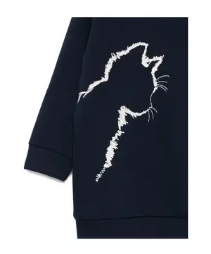 IL GUFO Embroidered Fleece Dress