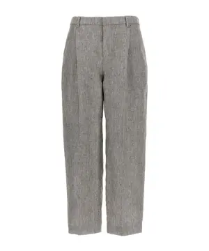 Brunello Cucinelli Pleated Twill Straight-leg Pants