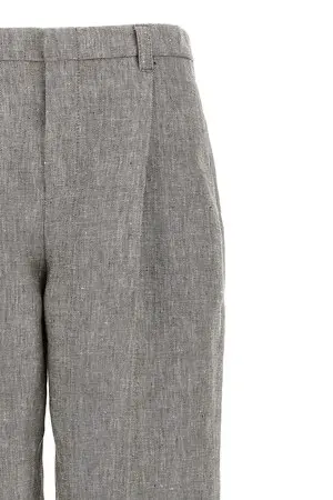 Brunello Cucinelli Pleated Twill Straight-leg Pants