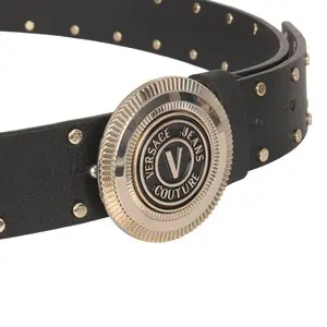 Versace Embellished Leather Belt