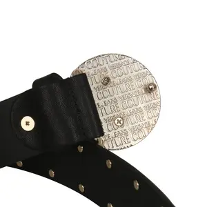 Versace Embellished Leather Belt