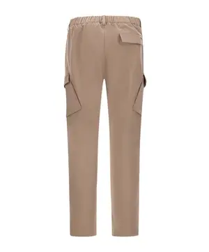 Herno High-waisted Tapered Cargo Trousers - Dove-grey