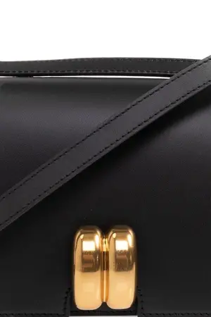 BY MALENE BIRGER Noval Leather Shoulder Bag With Magnetic Buckle - Nude