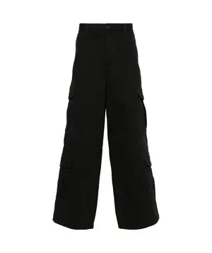 Emporio Armani Twill-weave Cargo Pants - Black