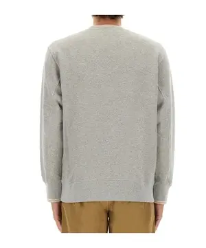 AUTRY Logo Embroidered Crewneck Sweatshirt - Gray