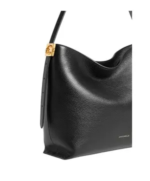 COCCINELLE C-me Logo Printed Hobo Bag - Black