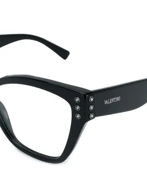 Valentino Garavani Rhinestone Embellished Cat-eye Eyeglasses