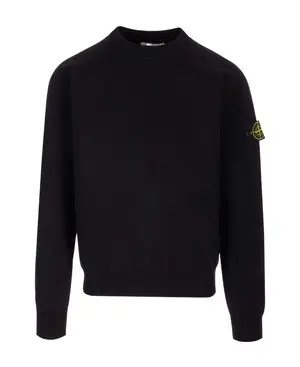 Stone Island Cotton-blend Sweatshirt - Black