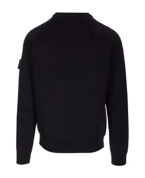 Stone Island Cotton-blend Sweatshirt - Black