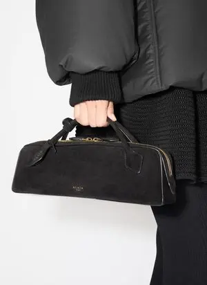 Alaïa Teckel Zipped Clutch Bag - Black