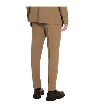 Dolce & Gabbana Pressed-crease Tapered Trousers - Brown