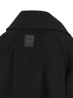 Loewe Buckled Collared Trench Coat - Black