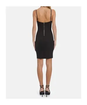 DONDUP Sweetheart Neck Zip-back Mini Dress