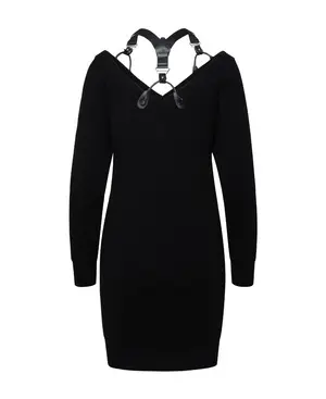 Moschino Shoulder Strap Wool Dress
