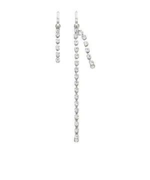 MAISON MARGIELA Embellished Drop Earrings - Gray