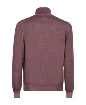 LARDINI High Neck Knitted Jumper - Red