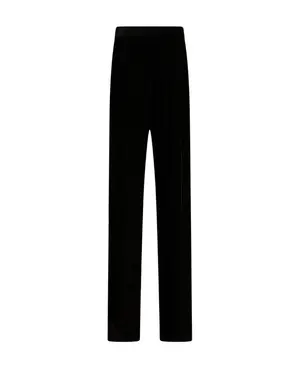 Etro High-waisted Elastic Waist Casual Pants - Black