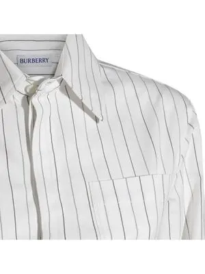 Burberry Striped Shirt With Wide Belt