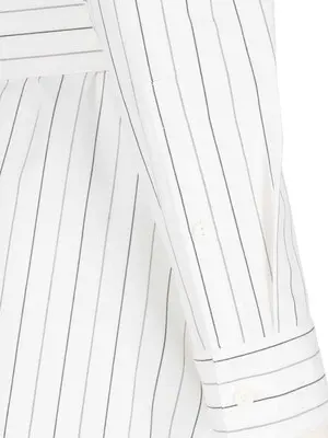 Burberry Striped Shirt With Wide Belt