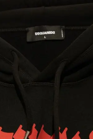 Dsquared2 Graphic Printed Drawstring Hoodie
