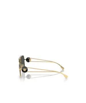 Versace Medusa Pilot Frame Sunglasses - Black