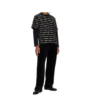 Andersson Bell Velvet Trousers With Chain Detail