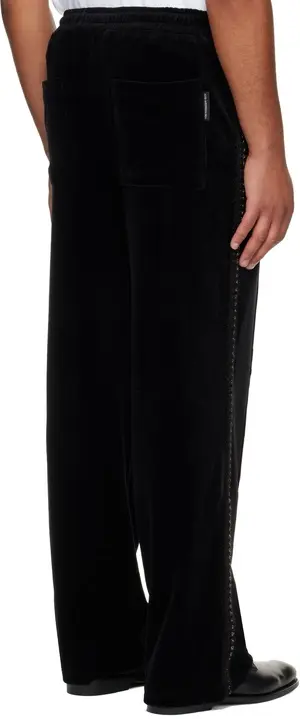 Andersson Bell Velvet Trousers With Chain Detail