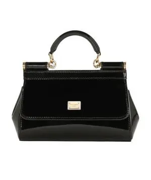 Dolce & Gabbana Sicily Foldover Crossbody Bag - Black
