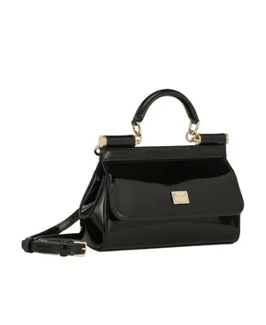Dolce & Gabbana Sicily Foldover Crossbody Bag - Black