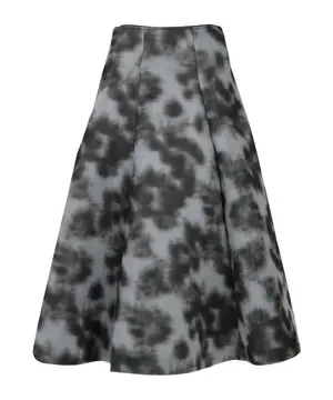 Philosophy Di Lorenzo Serafini Watercolor Print Midi Skirt
