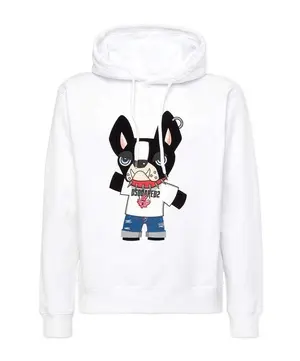 Dsquared2 Logo Print Cotton Hoodie - White