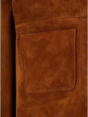 Celine Overshirt In Suede