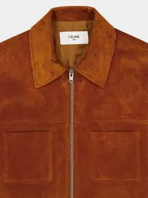 Celine Overshirt In Suede