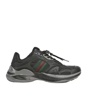Gucci Gucci 2.0 Sneakers With Padded Web EVA Rubber Sole Black