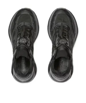 Gucci 2.0 Sneakers With Padded Web Eva Rubber Sole - Black