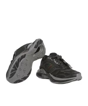Gucci 2.0 Sneakers With Padded Web Eva Rubber Sole - Black