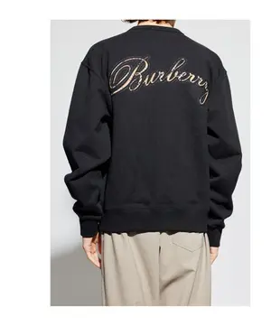 Burberry Crewneck Sweatshirt With Embroidered Logo